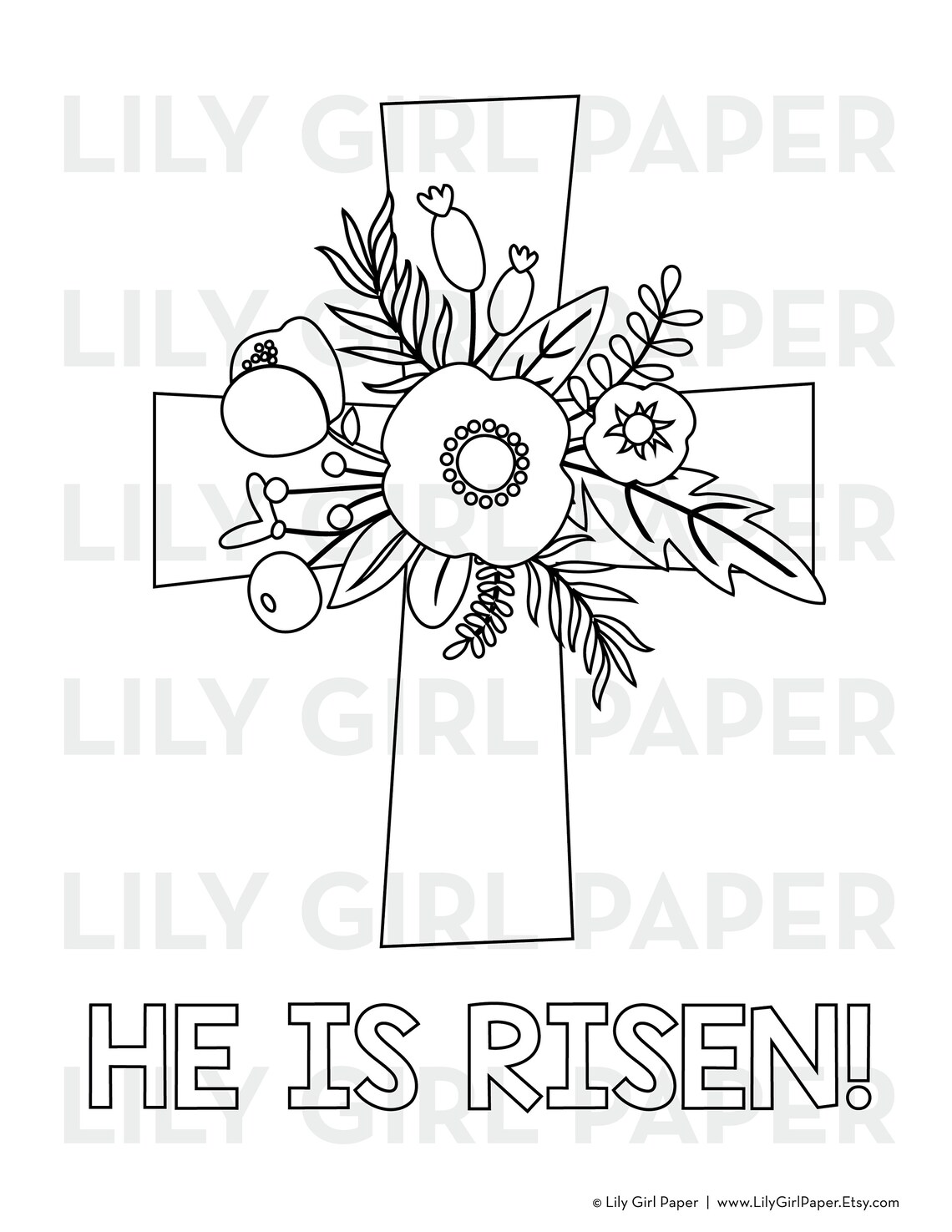 PRINTABLE Easter Coloring Sheets Set of 4 Kids Activities - Etsy