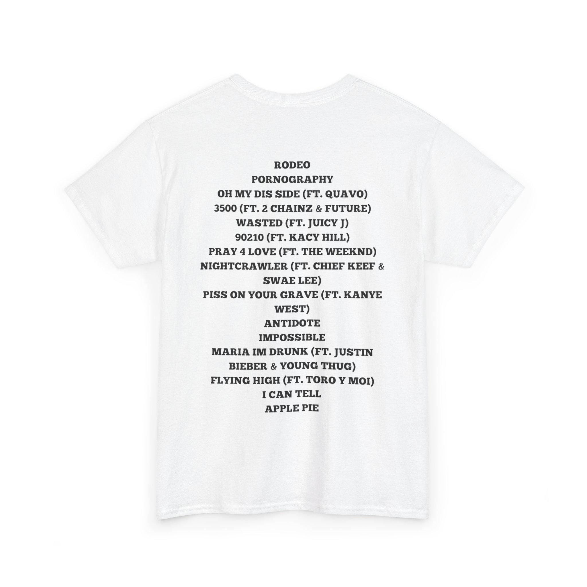 Travis Scott Rodeo Album Cover and Tracklist Unisex Tee, Music Lover ...