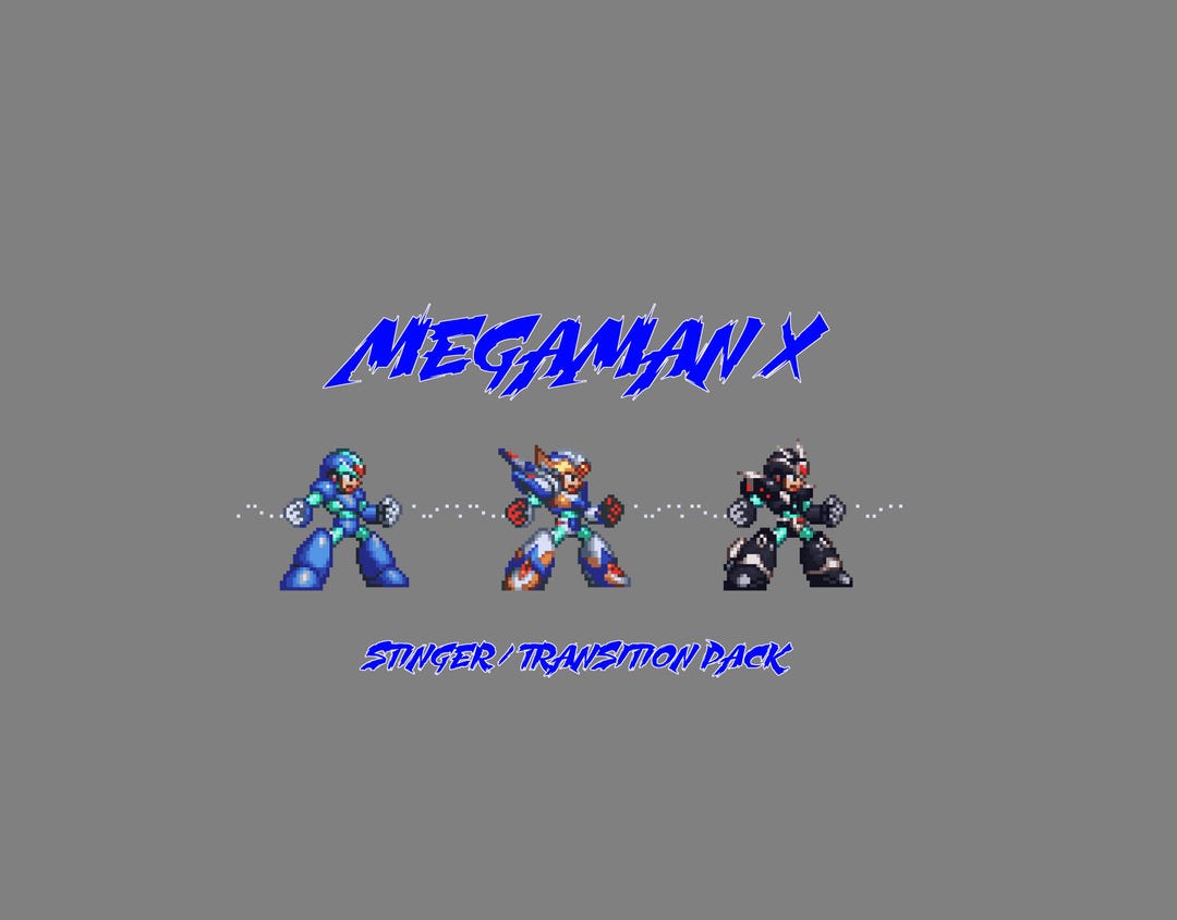 Megaman X Stinger/transition Packs Animation for Stream - Etsy