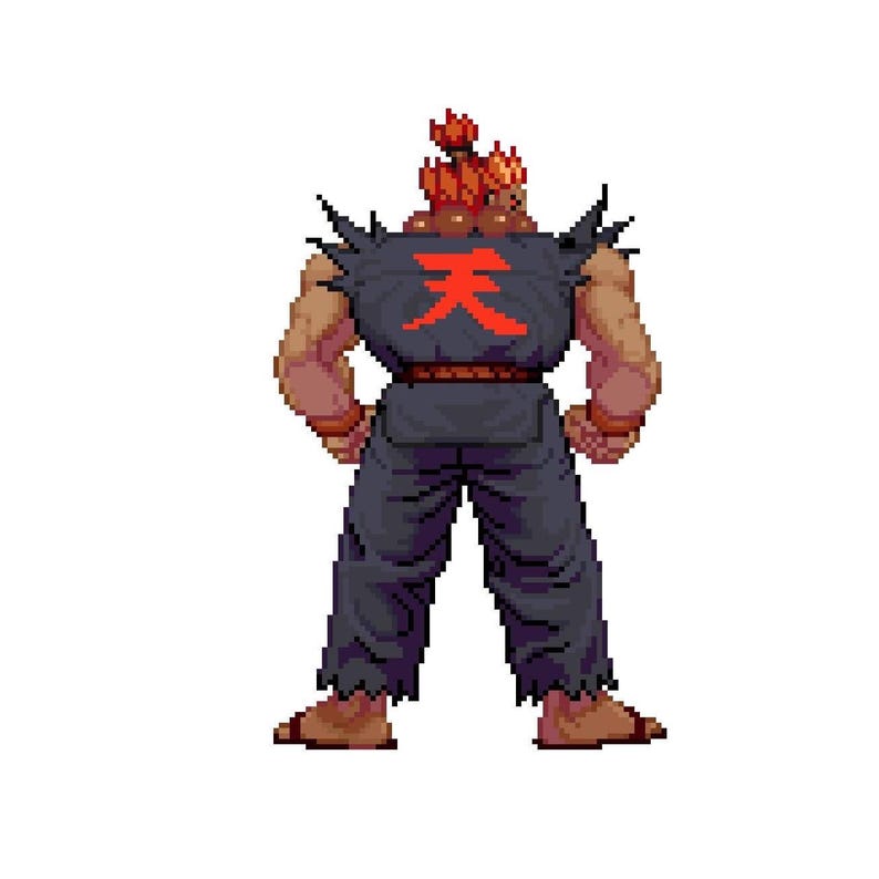 Street Fighter Akuma/gouki Stinger/transition Pack Animation for Stream ...