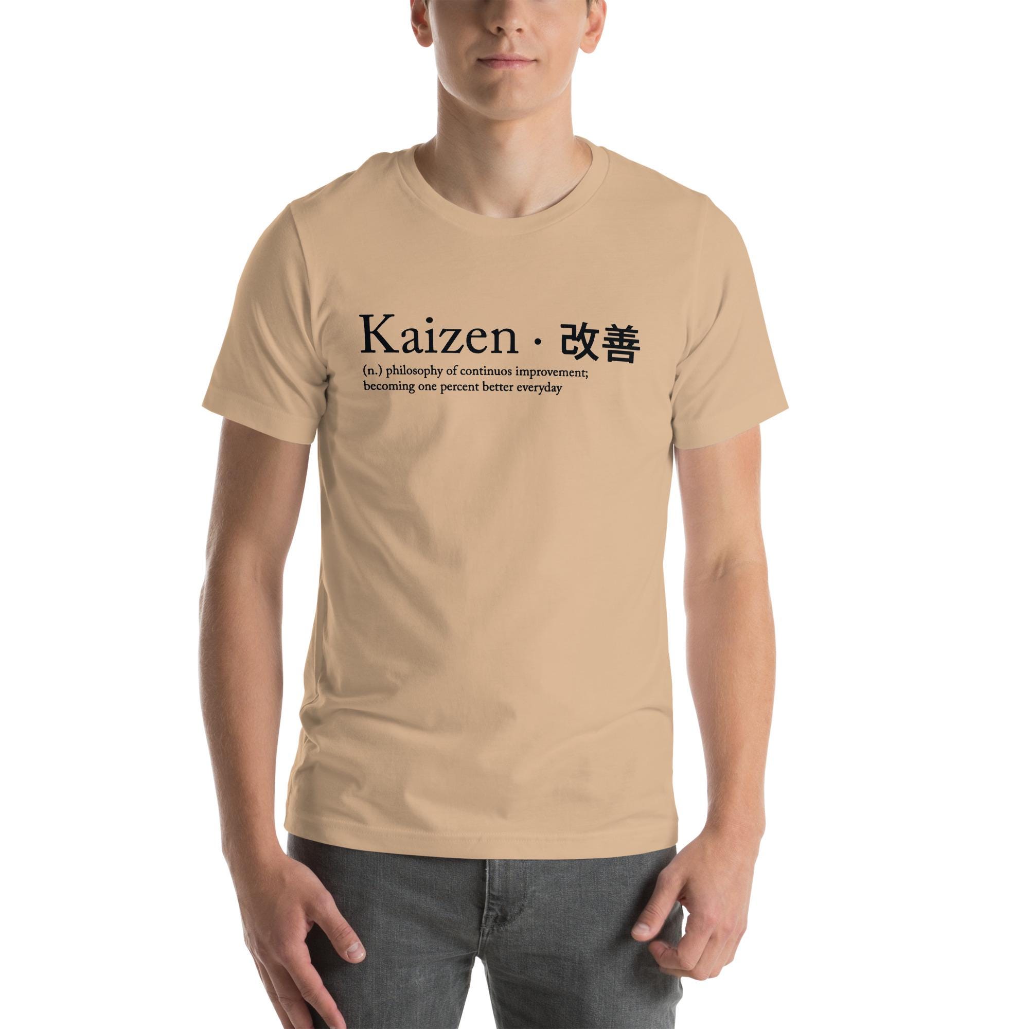 Kaizen T-shirt Minimalist Japanese Kanji Inspirational Tee Perfect ...