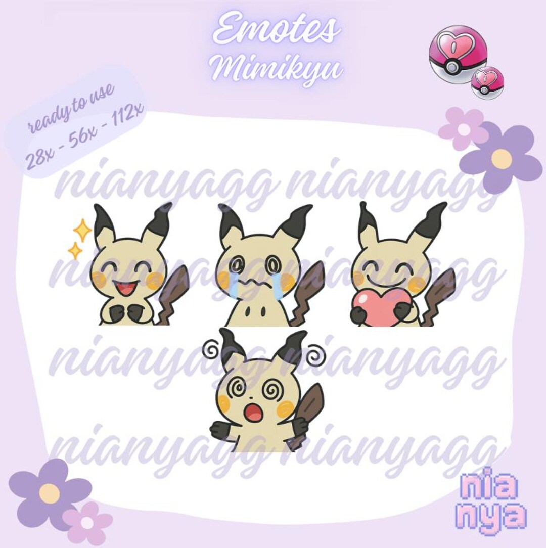 Mimikyu (pokémon) Emotes for Twitch, Discord, and Youtube - Etsy