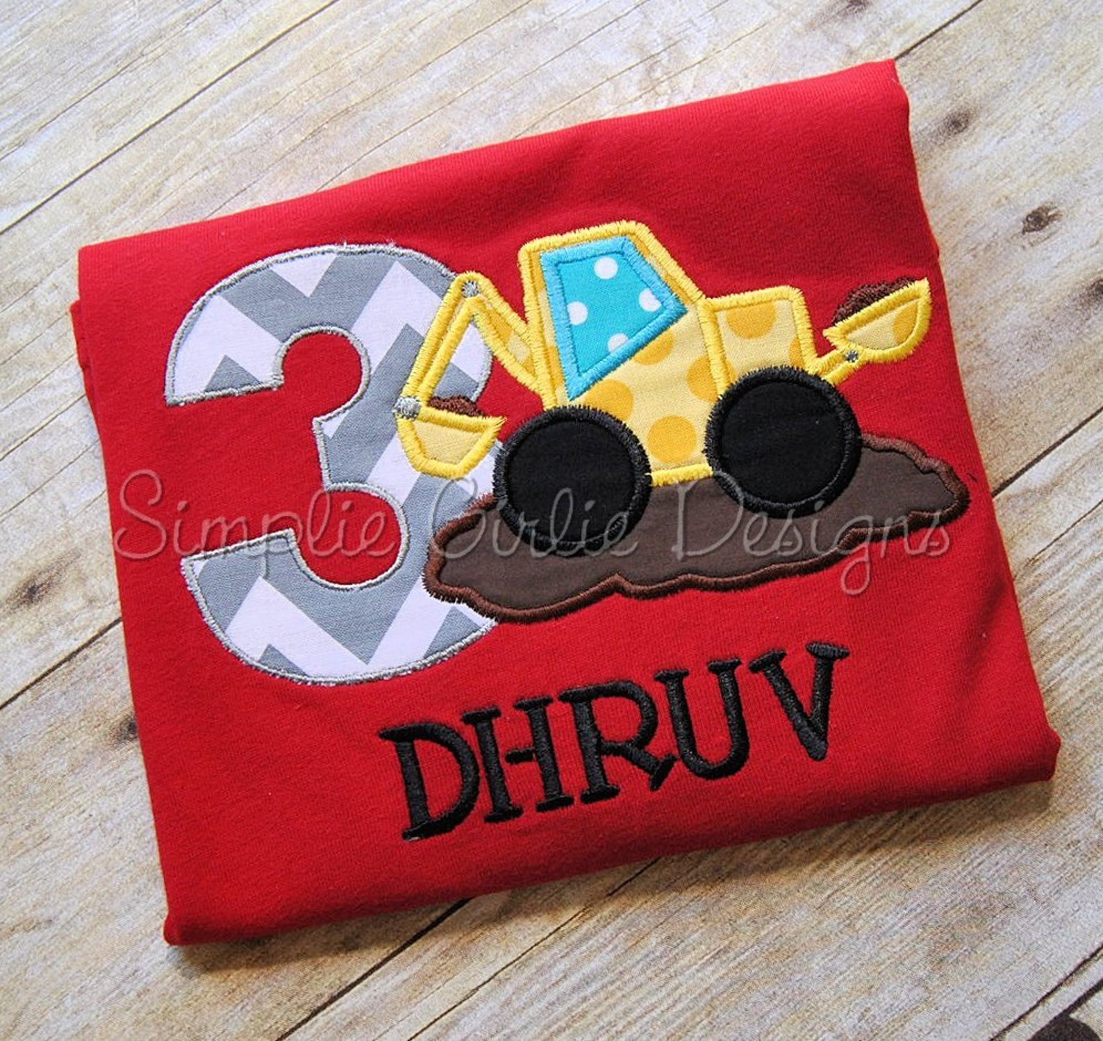 Backhoe Birthday Shirt. Construction Birthday. Digger Birthday ...