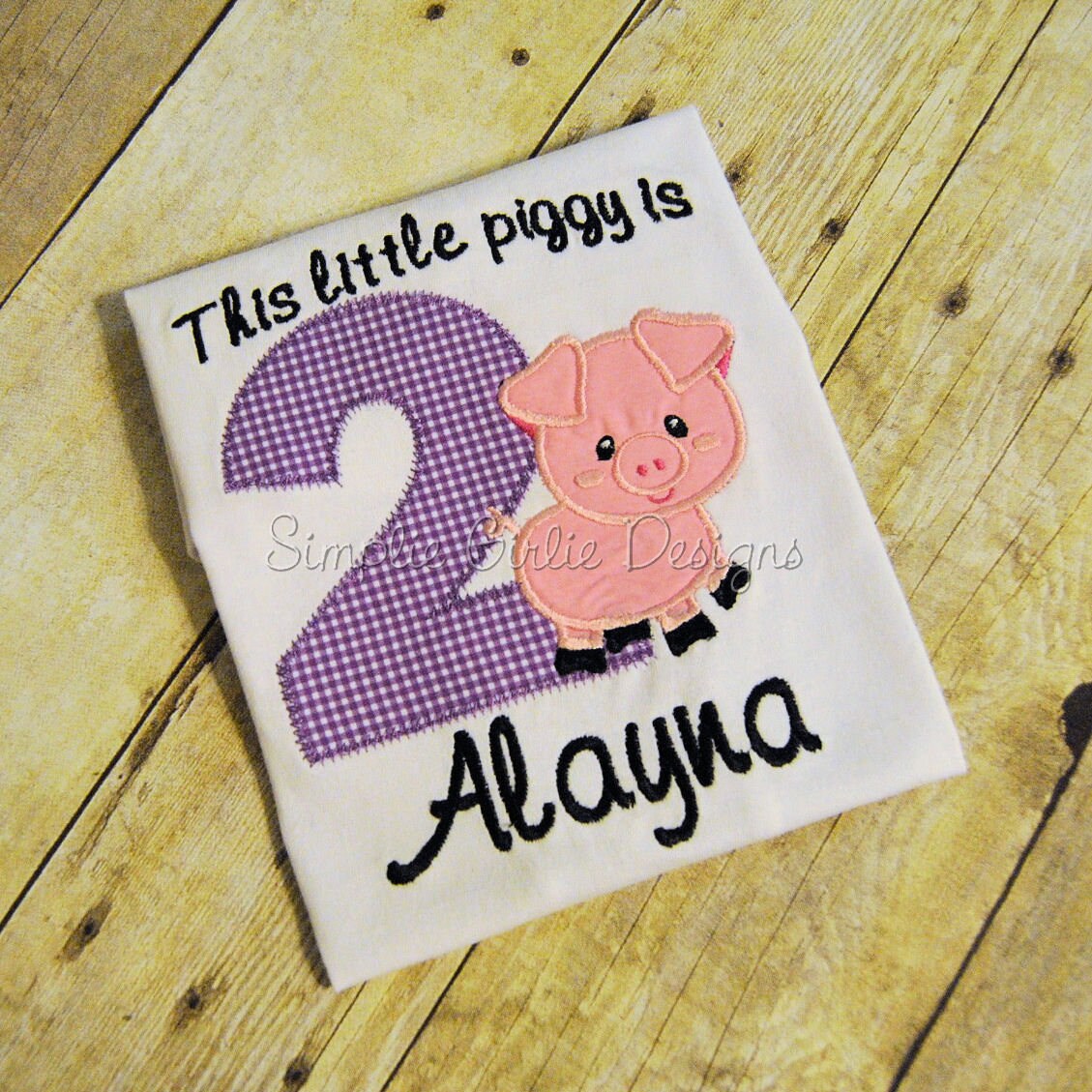 Custom pig birthday shirt or bodysuit. Farm birthday. Little | Etsy