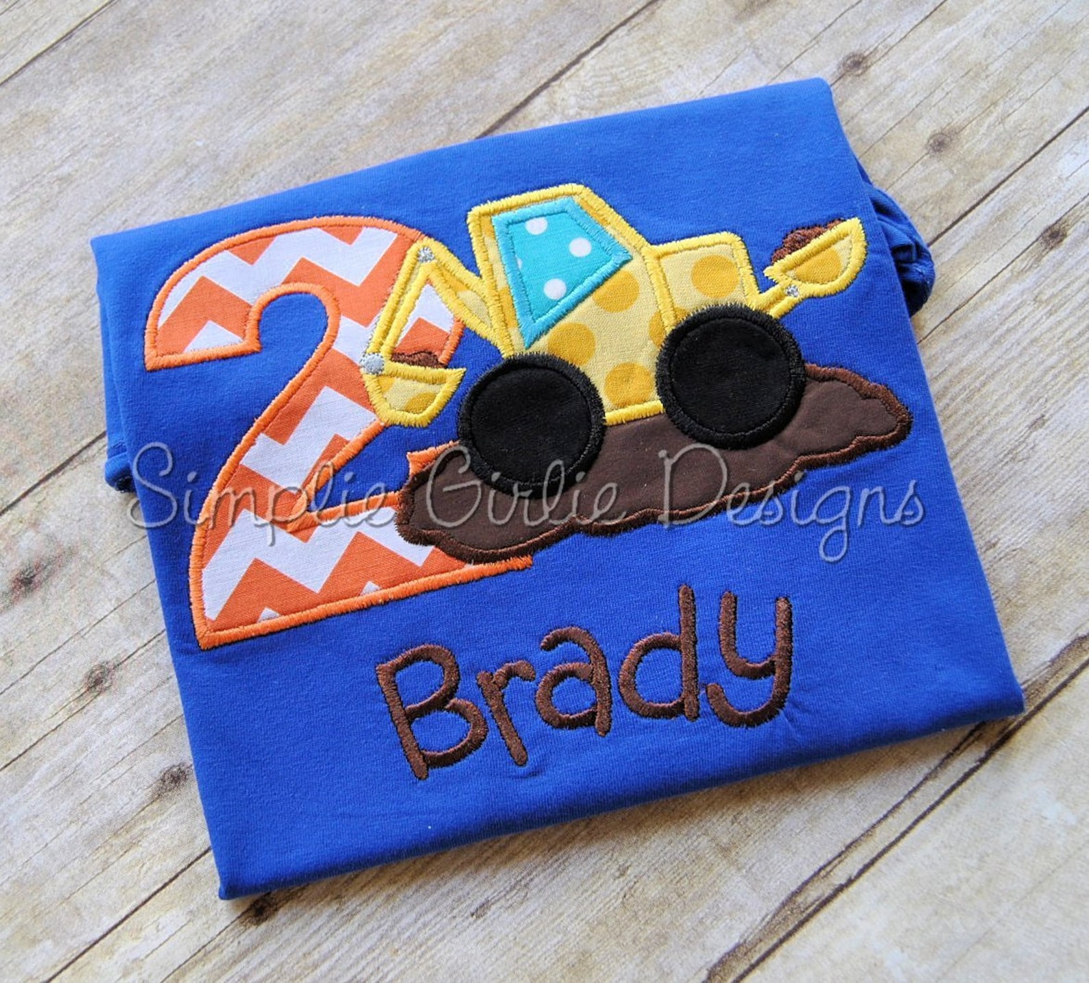 Backhoe Birthday Shirt. Construction Birthday. Digger | Etsy