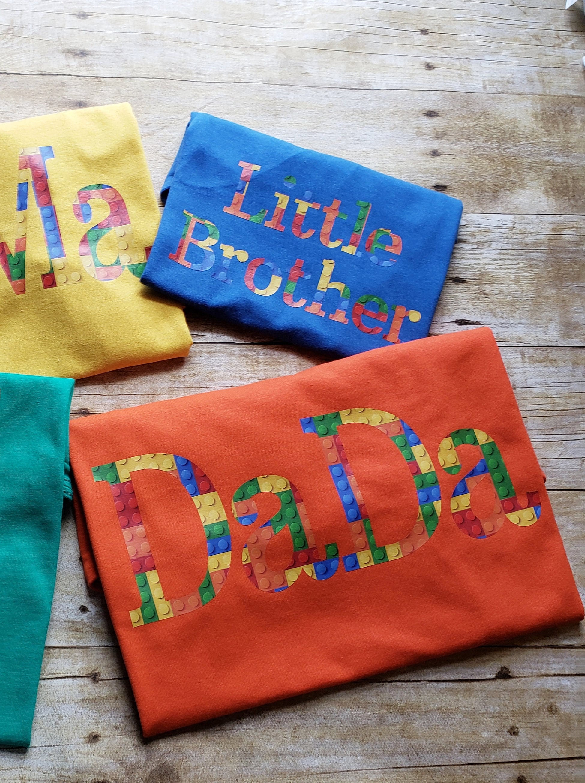 Building Blocks Mommy, Daddy, Big Brother, Little Brother, Big Sister ...