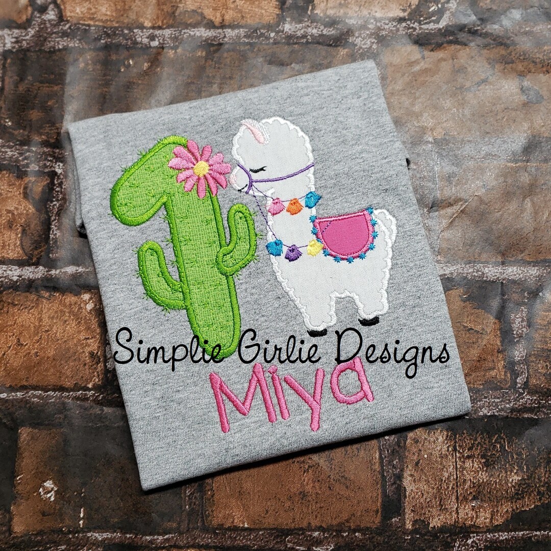 Llama Birthday Shirt Little Llama Fiesta Birthday Girl Birthday Boy ...