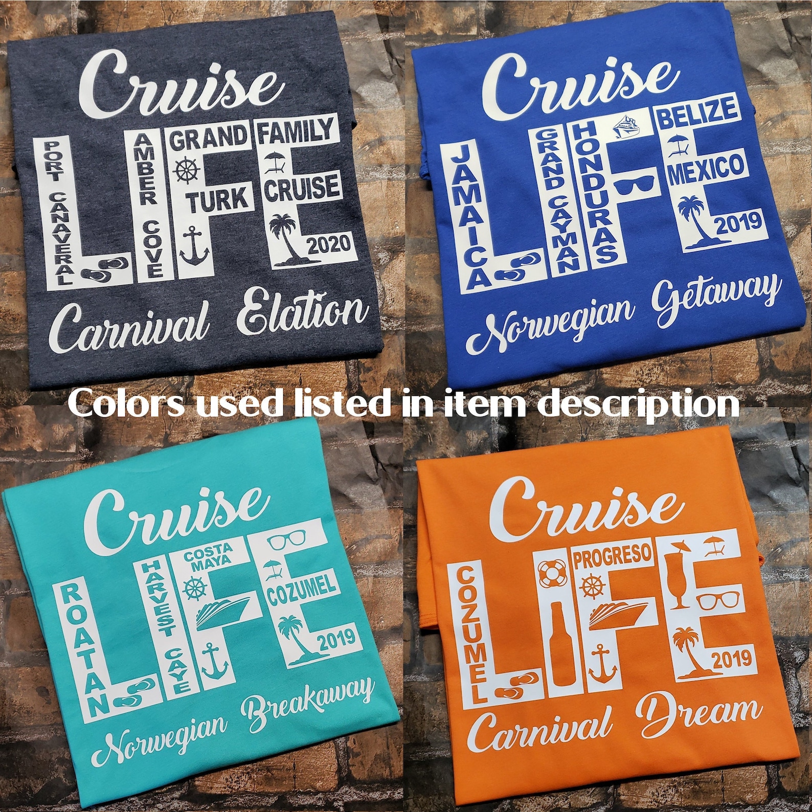 Cruise LIFE Shirts Custom Cruise Shirts Family Cruise Group Cruise ...