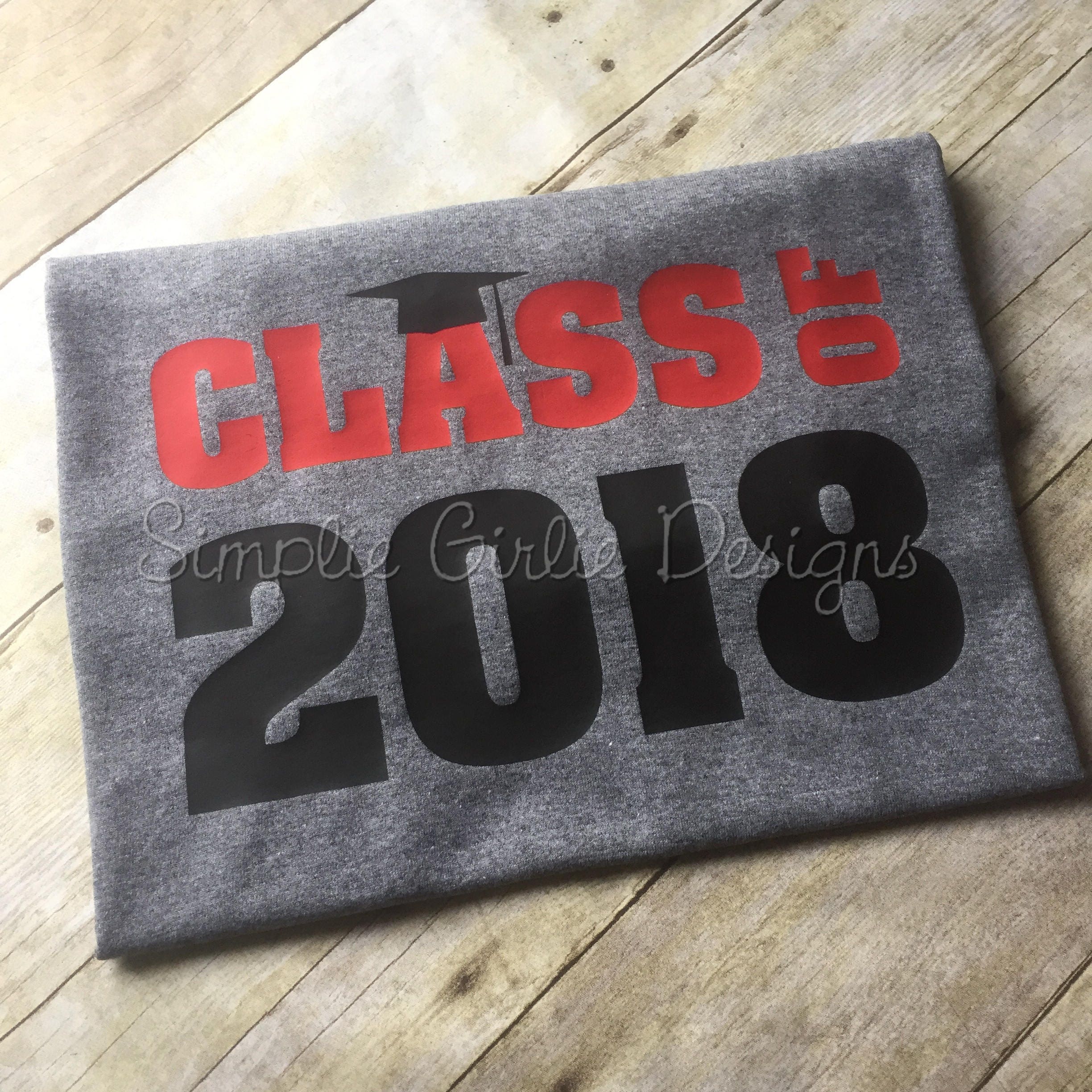 Senior shirt. Any graduation year. Custom made in colors of | Etsy