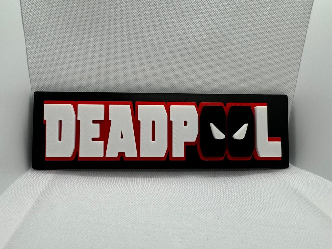 3D Printed Deadpool Sign the Ultimate Gift for Marvel Fans Comic Books ...