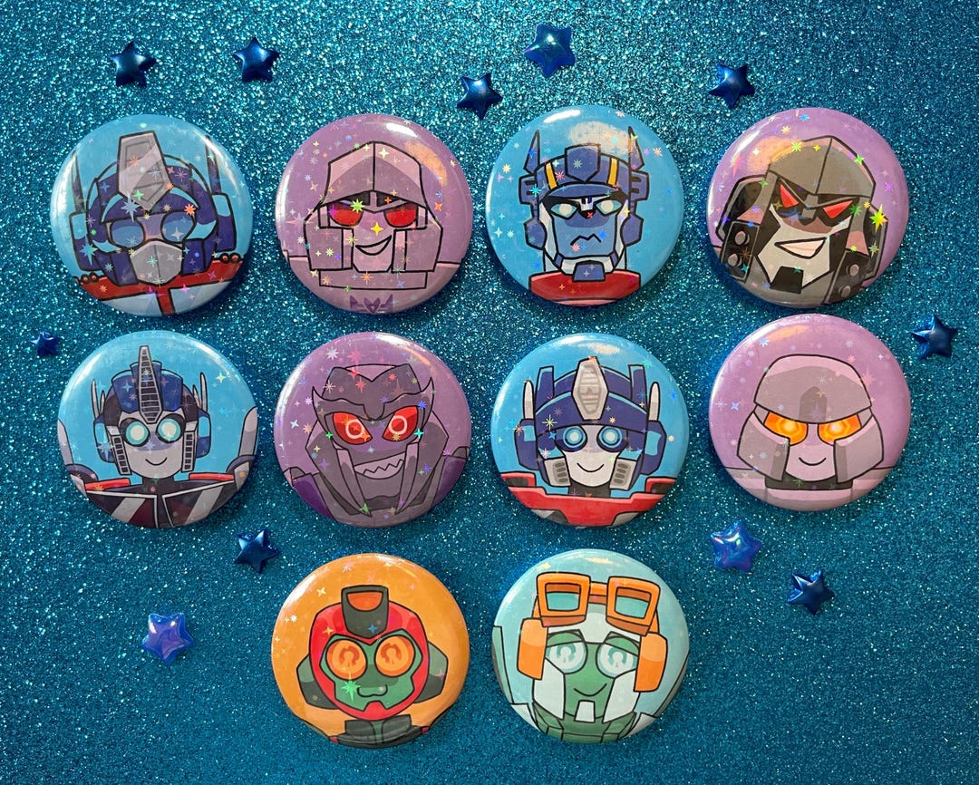 Transformers Button Pins - Etsy