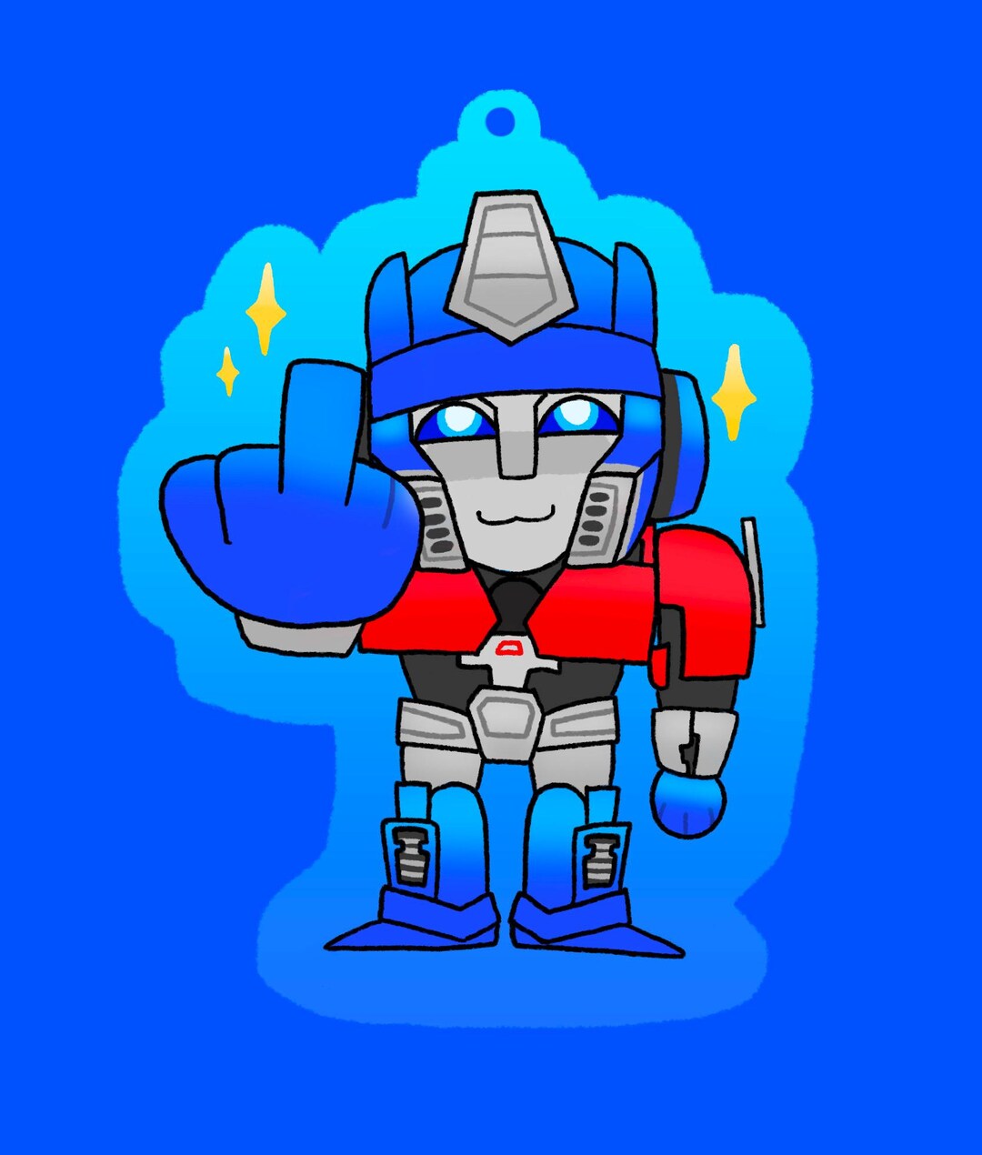 PREORDER Transformers One Orion Pax Glitter Epoxy Charm - Etsy