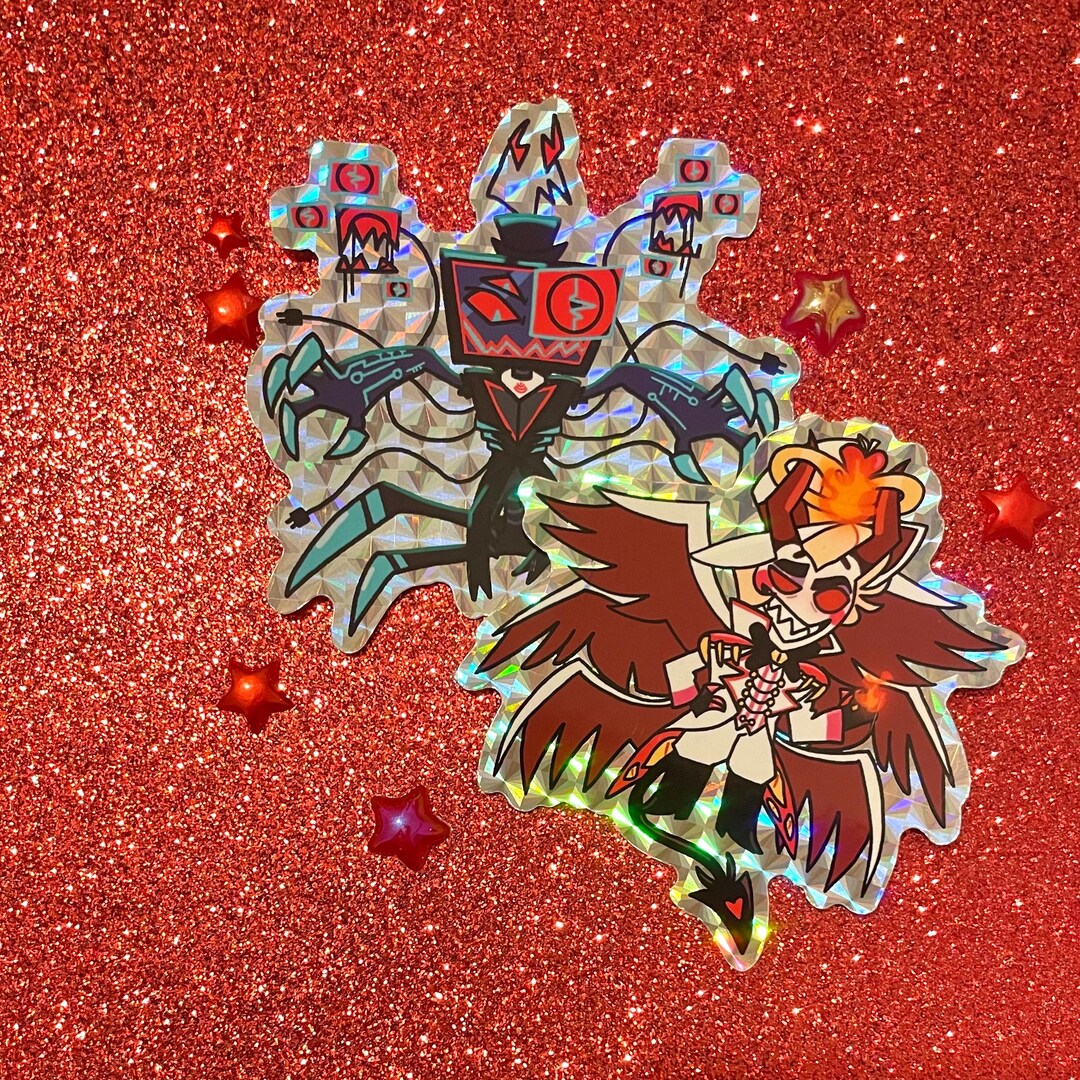 Hazbin Hotel Full-demon Forms Prismatic Stickers - Etsy