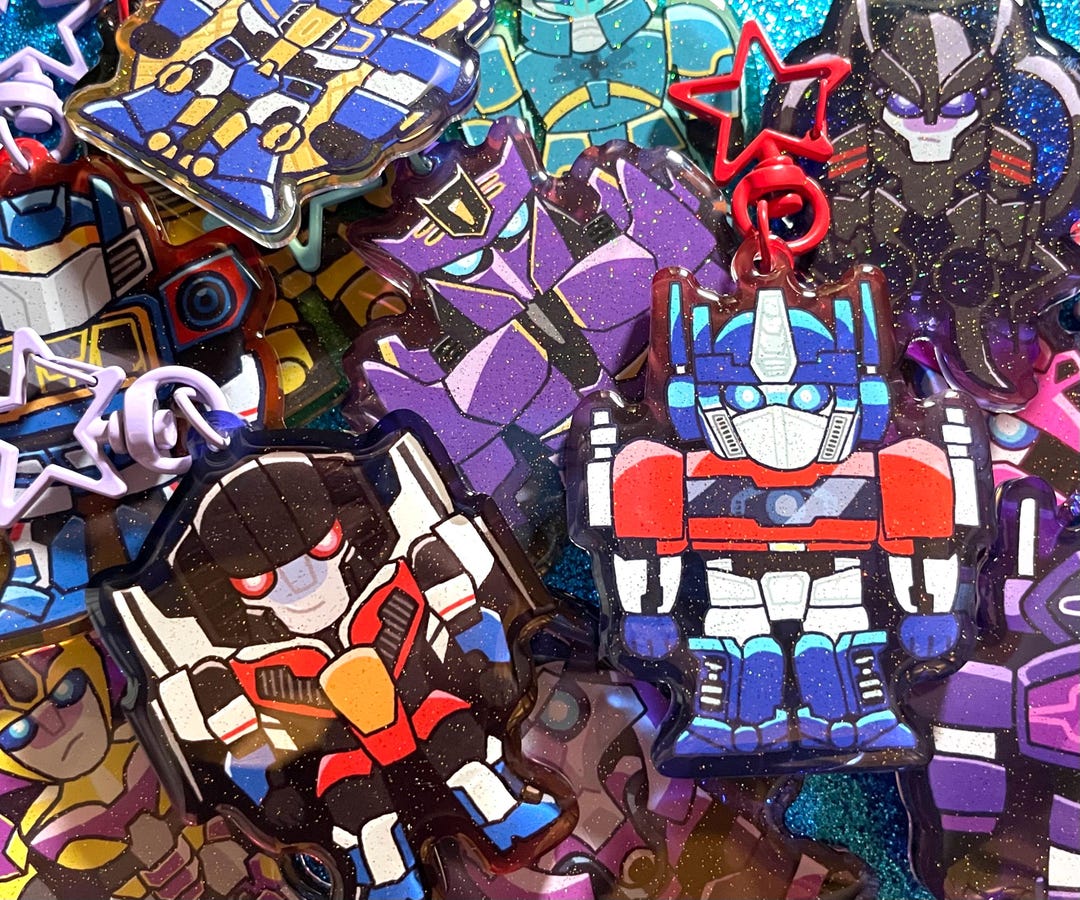 Transformers One Glitter Epoxy Charms - Etsy