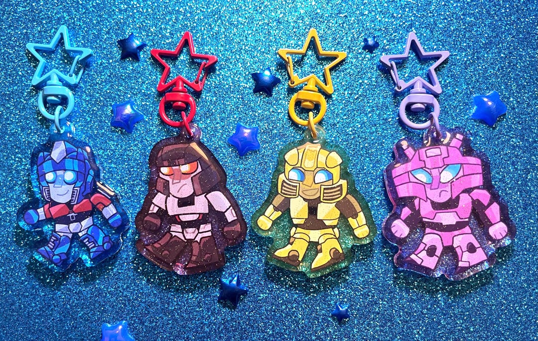 Transformers One Cogless Bots Glitter Epoxy Charms - Etsy