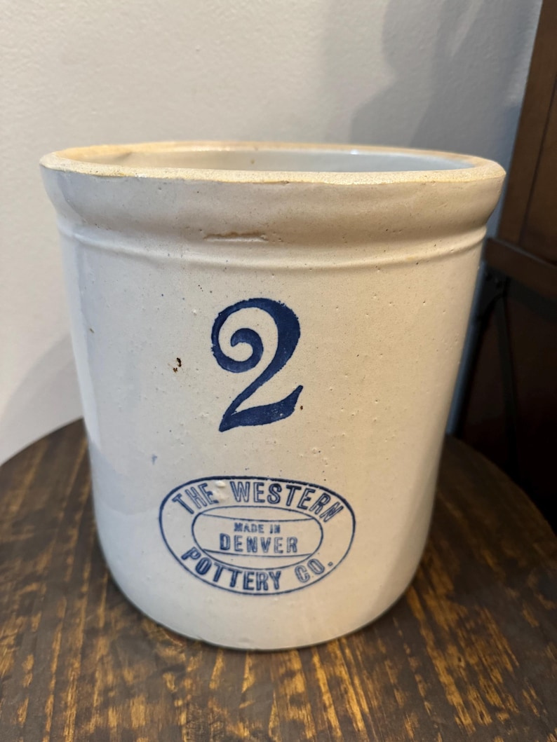 Rare Find the Western Pottery Co. 2 Gallon Pickling Crock - Etsy
