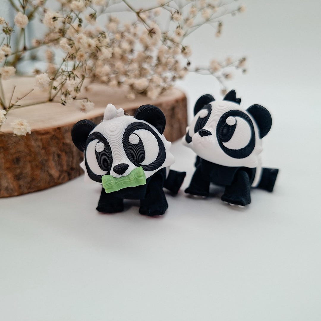Wobbles Panda – 3d-printed Wobbly Collectible Figure | Handmade in ...