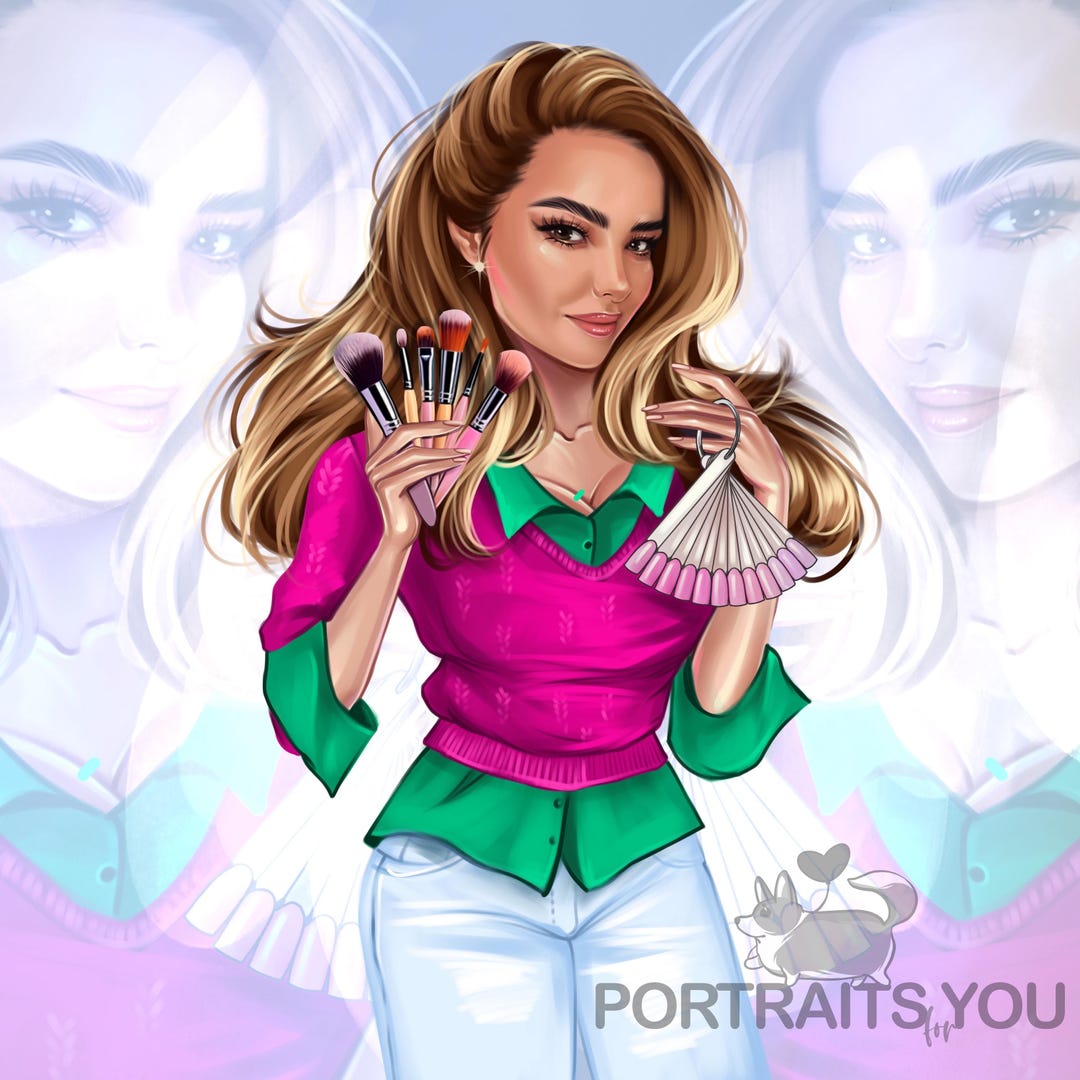 Custom Beauty Business Logo, Logo Portrait, Custom Logo, Avatar ...