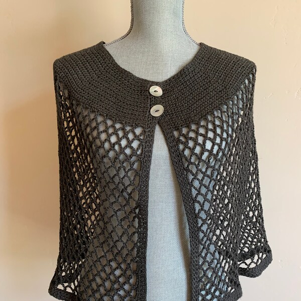 Black Short Mesh Cape - Etsy