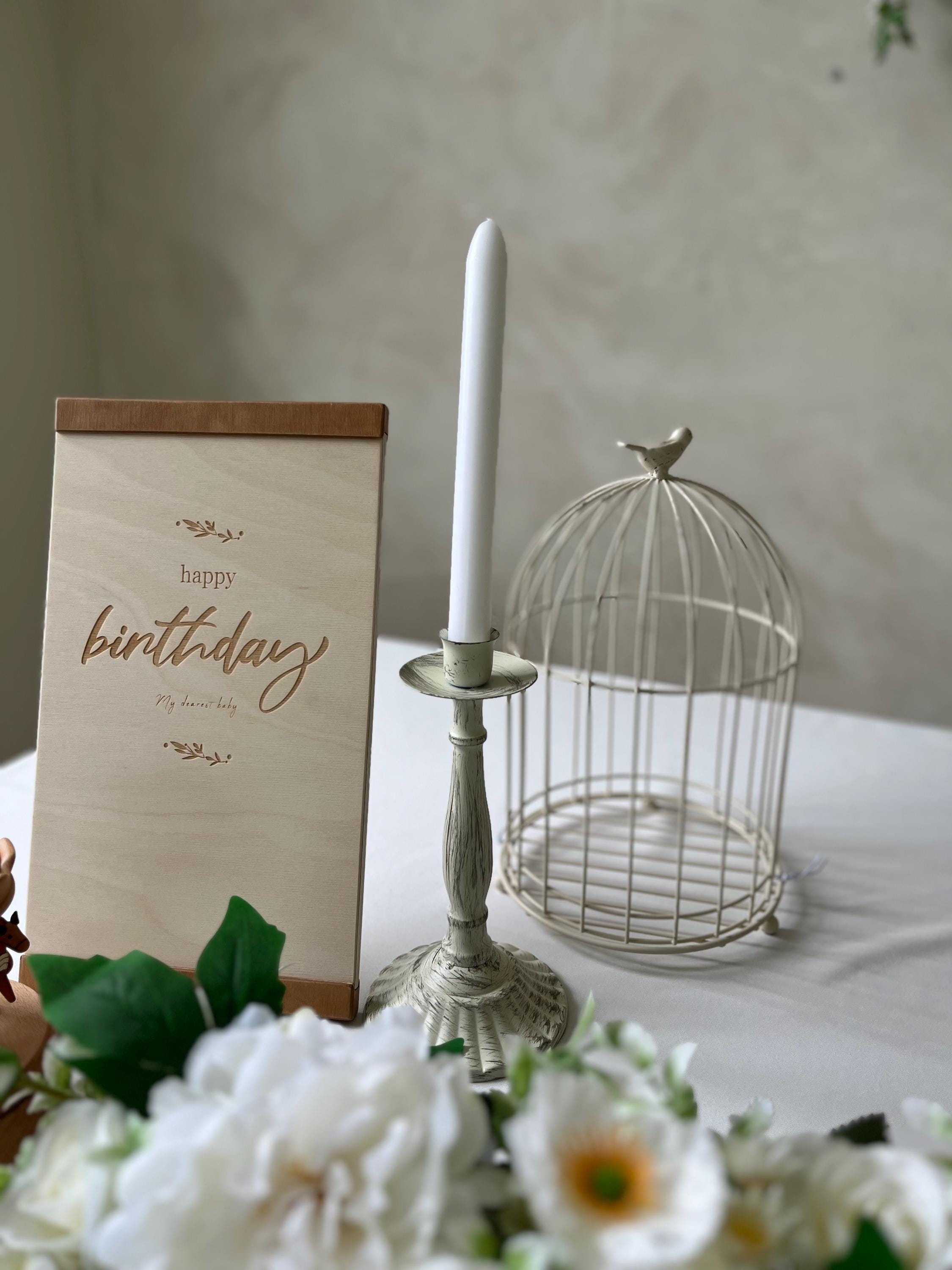 White Flower Dohl Table, 100 Days Table, 1st Birthday Party Table With ...