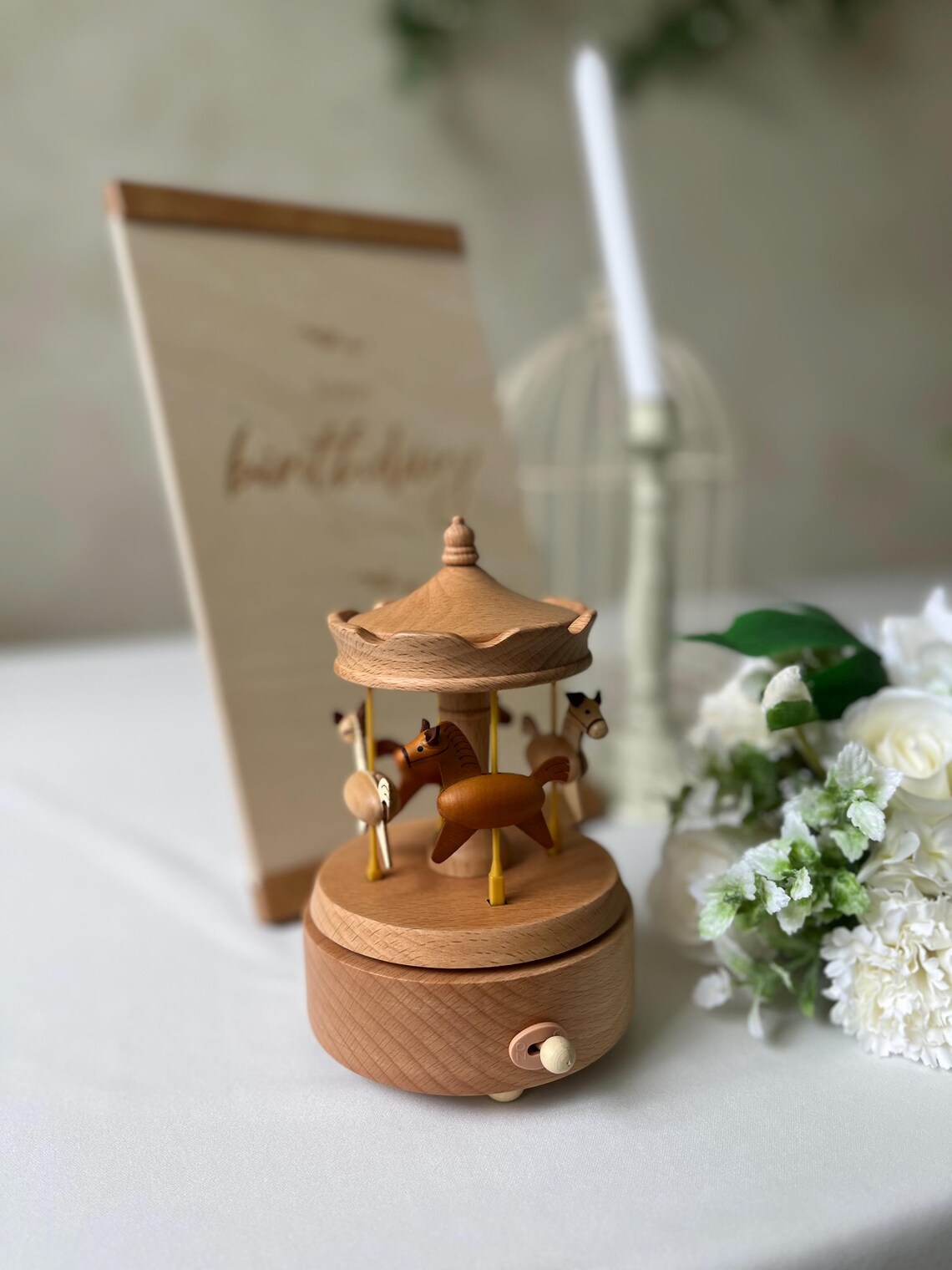 White Flower Dohl Table, 100 Days Table, 1st Birthday Party Table With ...