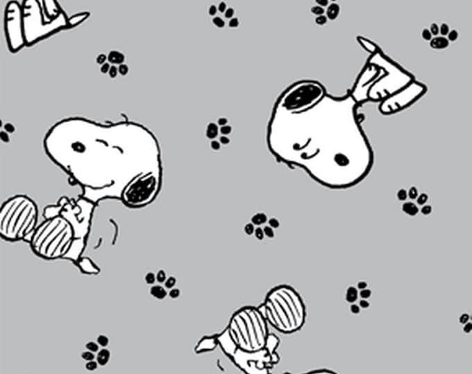 NEW!! Peanuts Snoopy Paw 59" Fleece Fabric by the Yard - Etsy