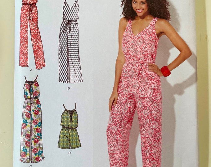 Uncut Misses' Sewing Pattern Simplicity 1355 Jumpsuit, Romper, Maxi ...