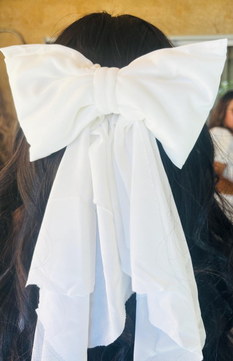 White Bow for Your Special Wedding Day - Etsy