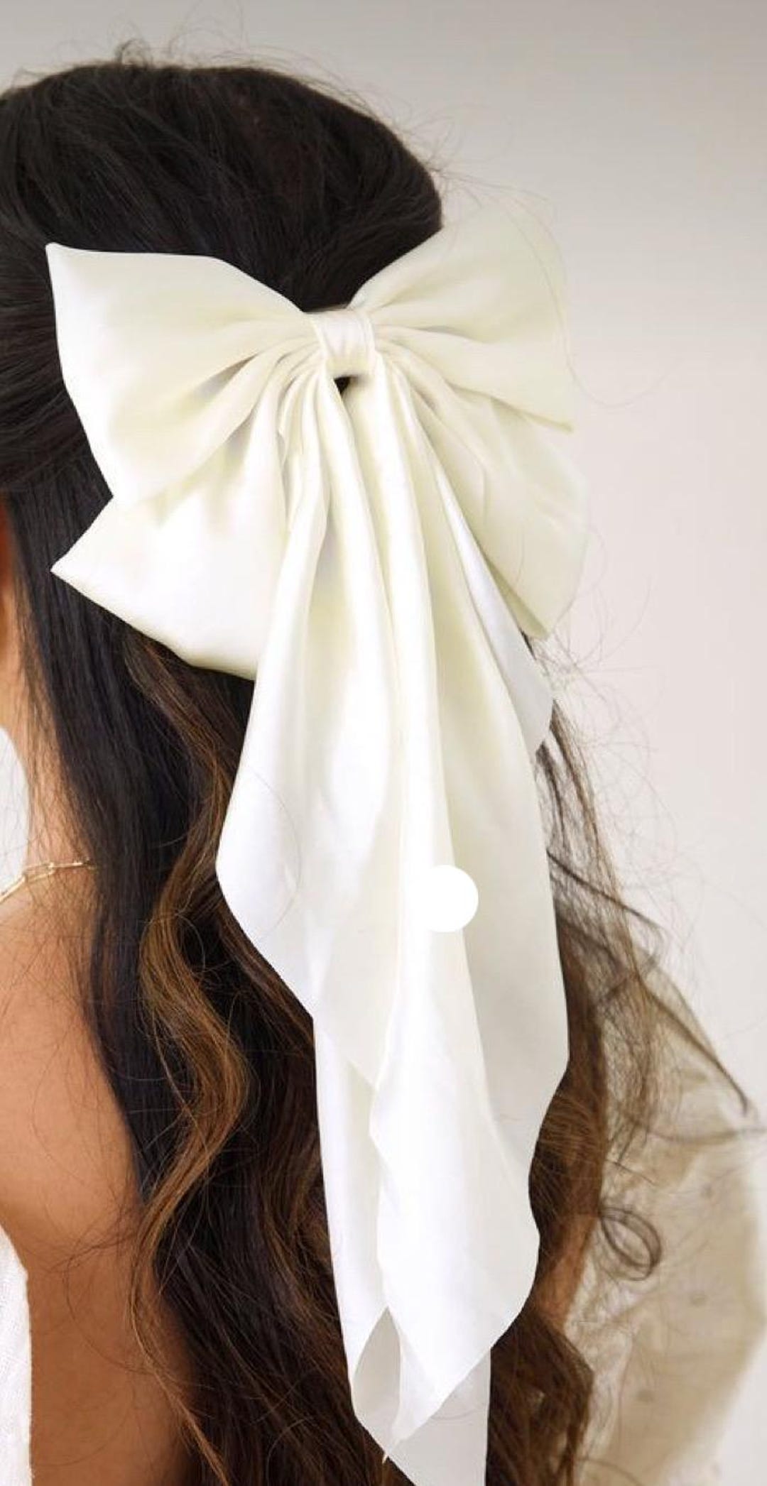 White Bow for Your Special Wedding Day - Etsy