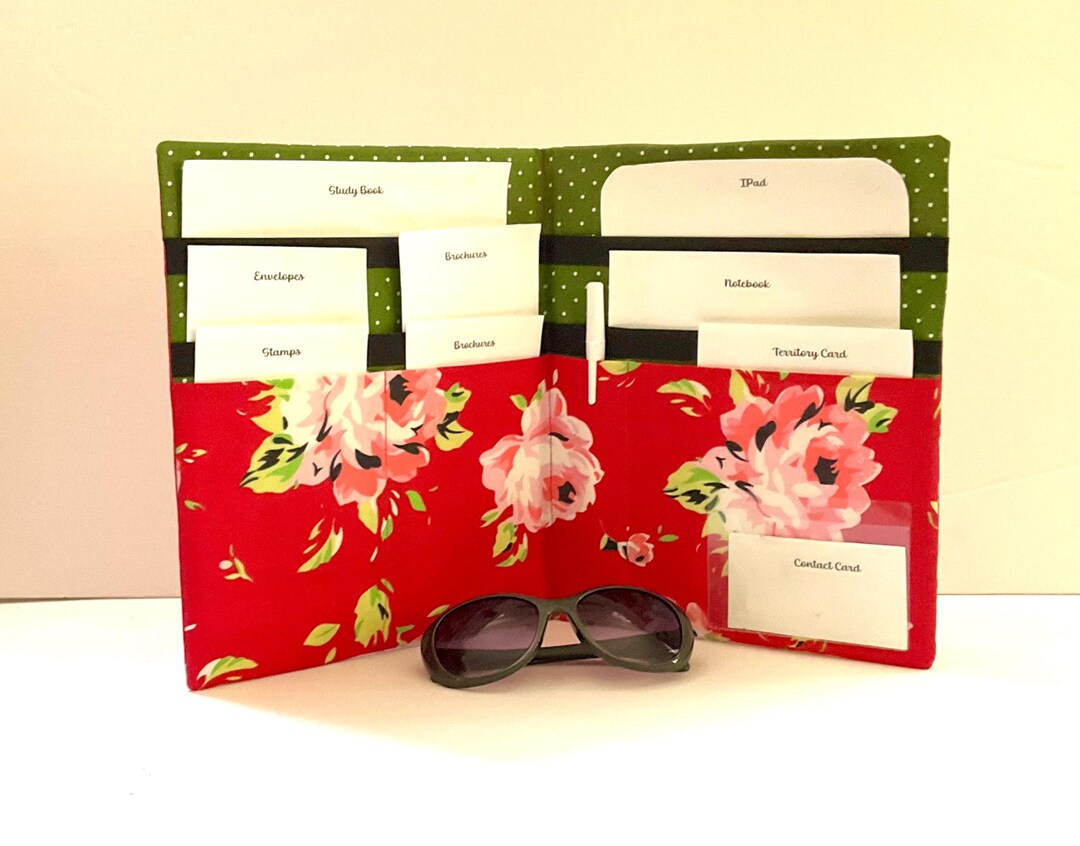 Red JW Ministry Organizer Jw Field Service Folder JW Gift Magazine and ...