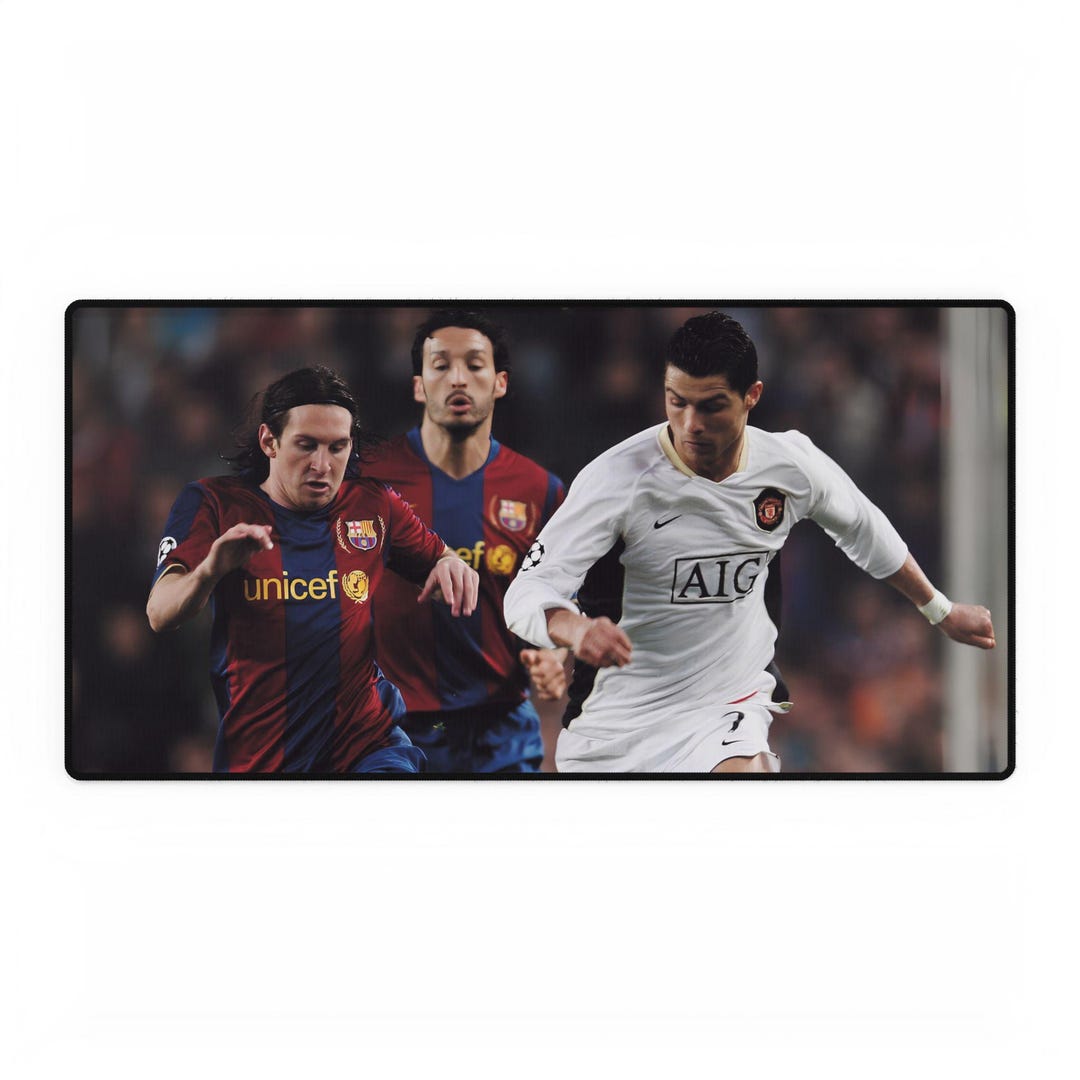 Desk Mats, Messi and Ronaldo Gaming Mouse Pad Large Size Perfect for ...