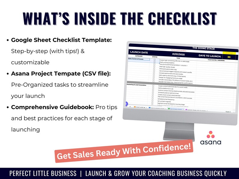 Sales Ready Checklist for Coaches and Course Creators | Step-by-step ...