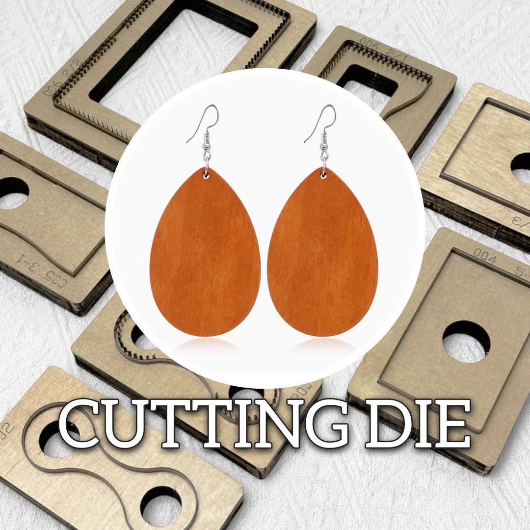 Teardrop Earring Die Cutting Pendant Earring Cutting Die, Custom Size ...