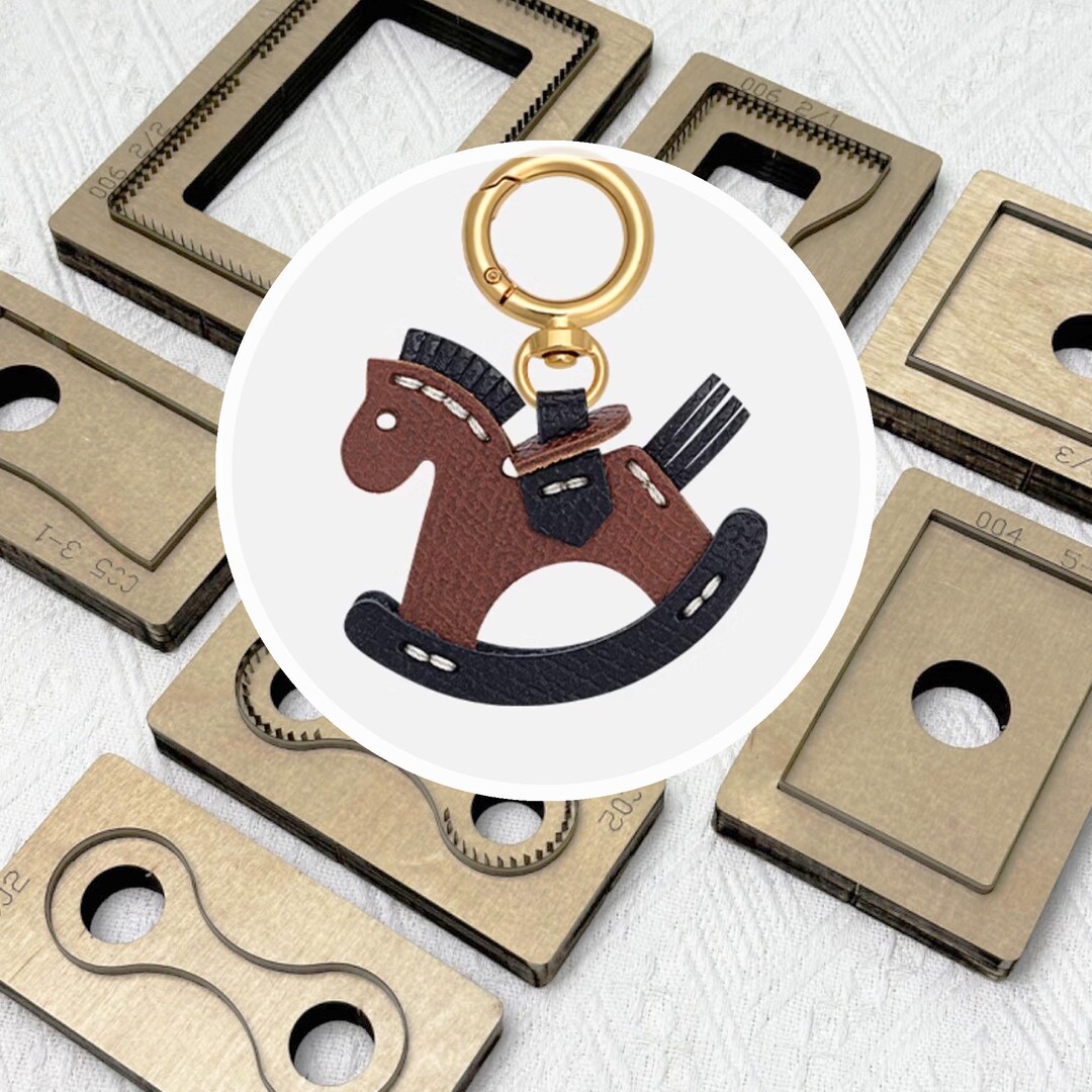 Rocking Horse Keychain Die Cutting Bag Pendant Leather Punching Tool ...