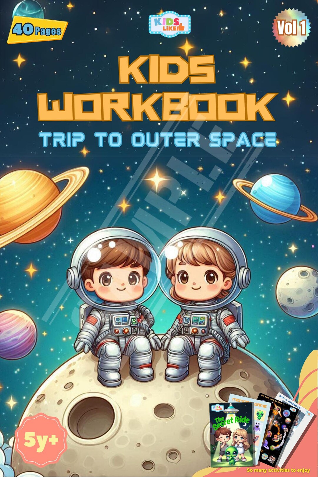 Kids Workbook trip to Outer Space by KIDSLIKEPH. Kids Will Surely Love ...
