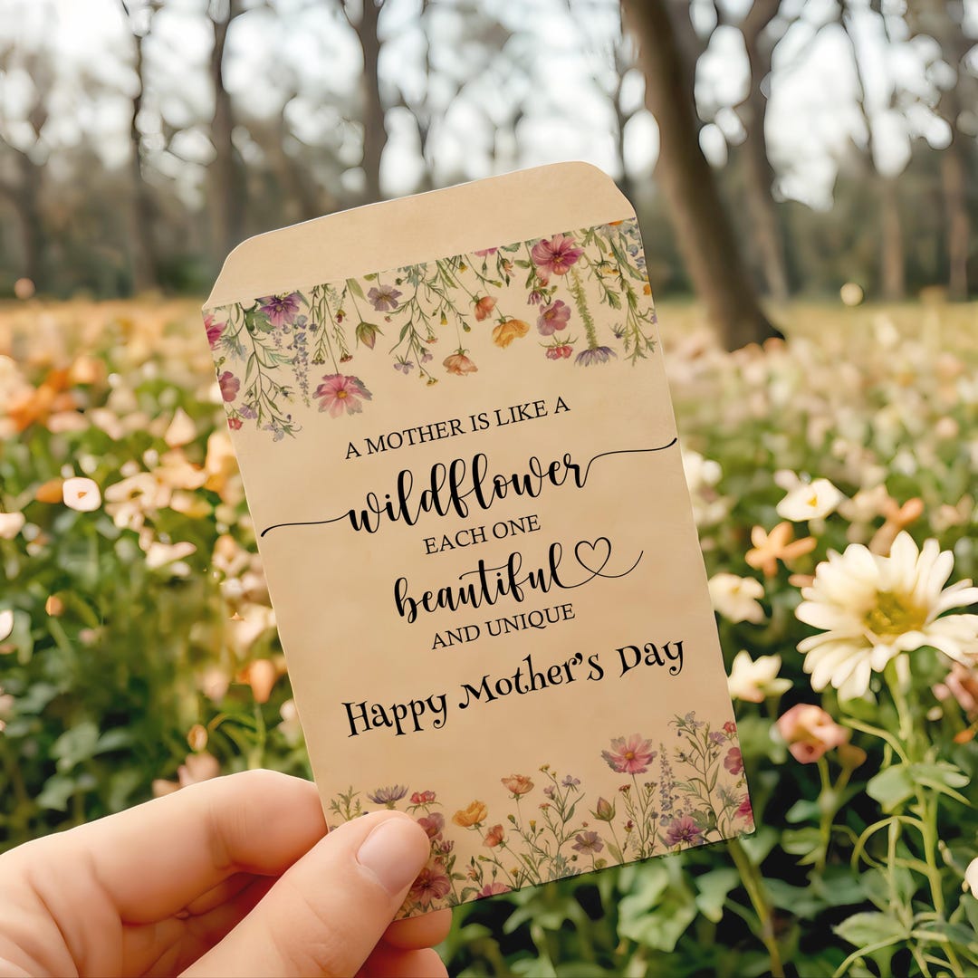 Personalized Mother's Day Seed Packets/mixed Seeds Included/mother's ...