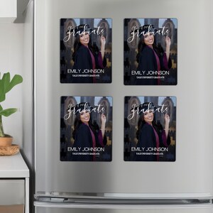 Custom Graduation Photo Fridge Magnets in Bulk/custom Graduation Photo ...