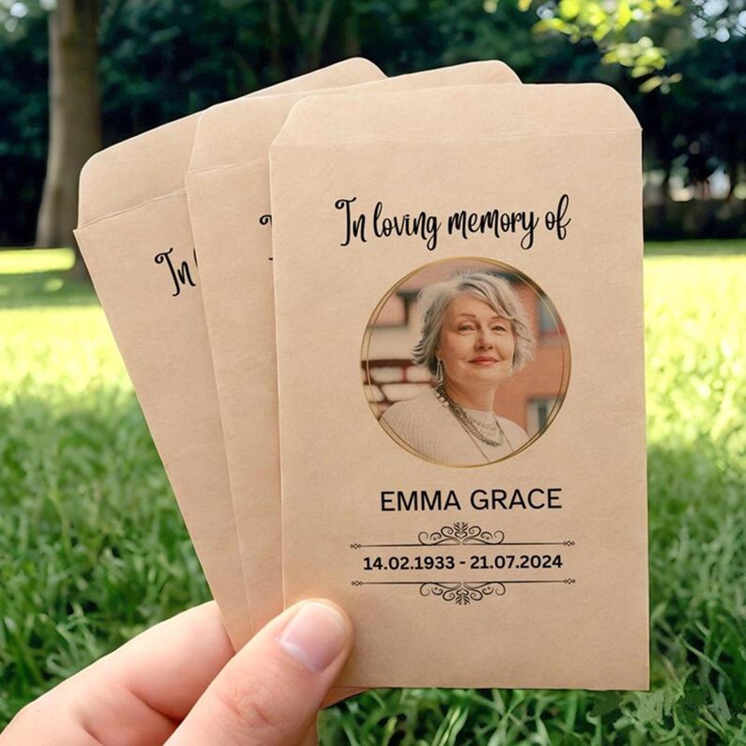 In Loving Memory of Seed Packets/personalized Funeral Favors With ...