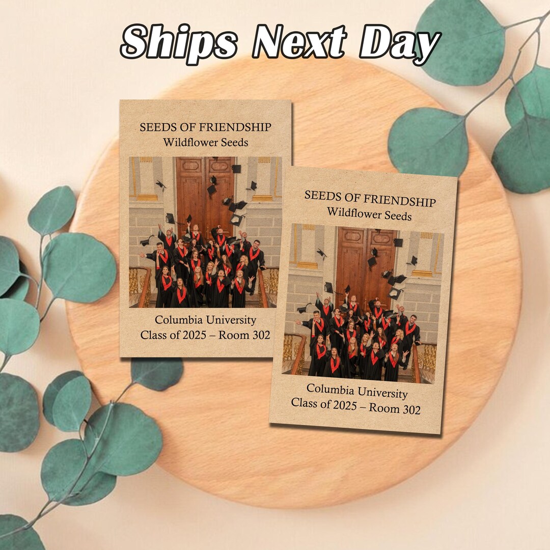 Custom Graduation Seed Packets: Wildflower Seeds of Friendship - Etsy