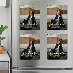 Custom Graduation Photo Fridge Magnets in Bulk/custom Graduation Photo ...