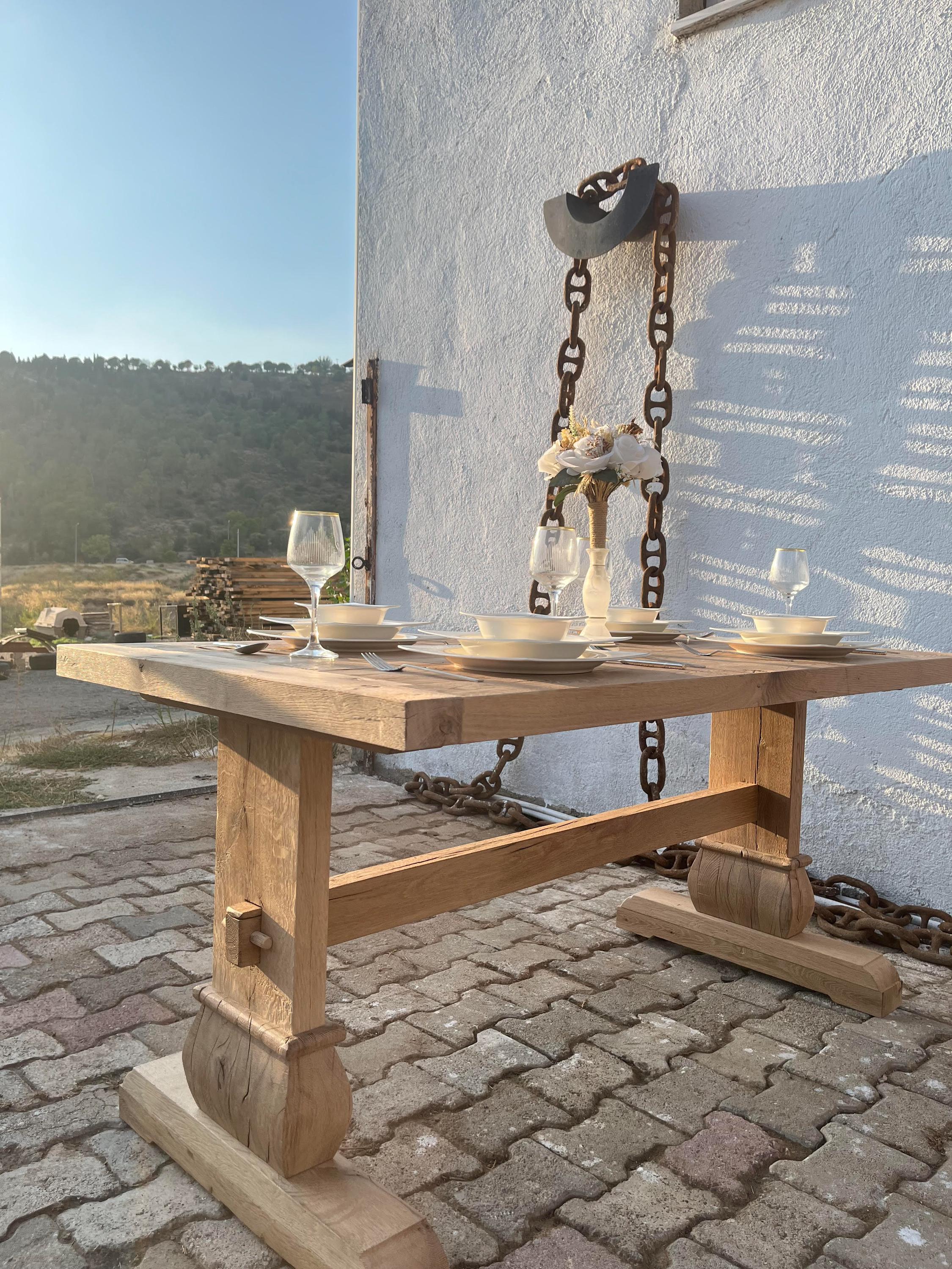 Custom Live Edge Dining Table, Kitchen Table, Live Edge Brown Oak ...