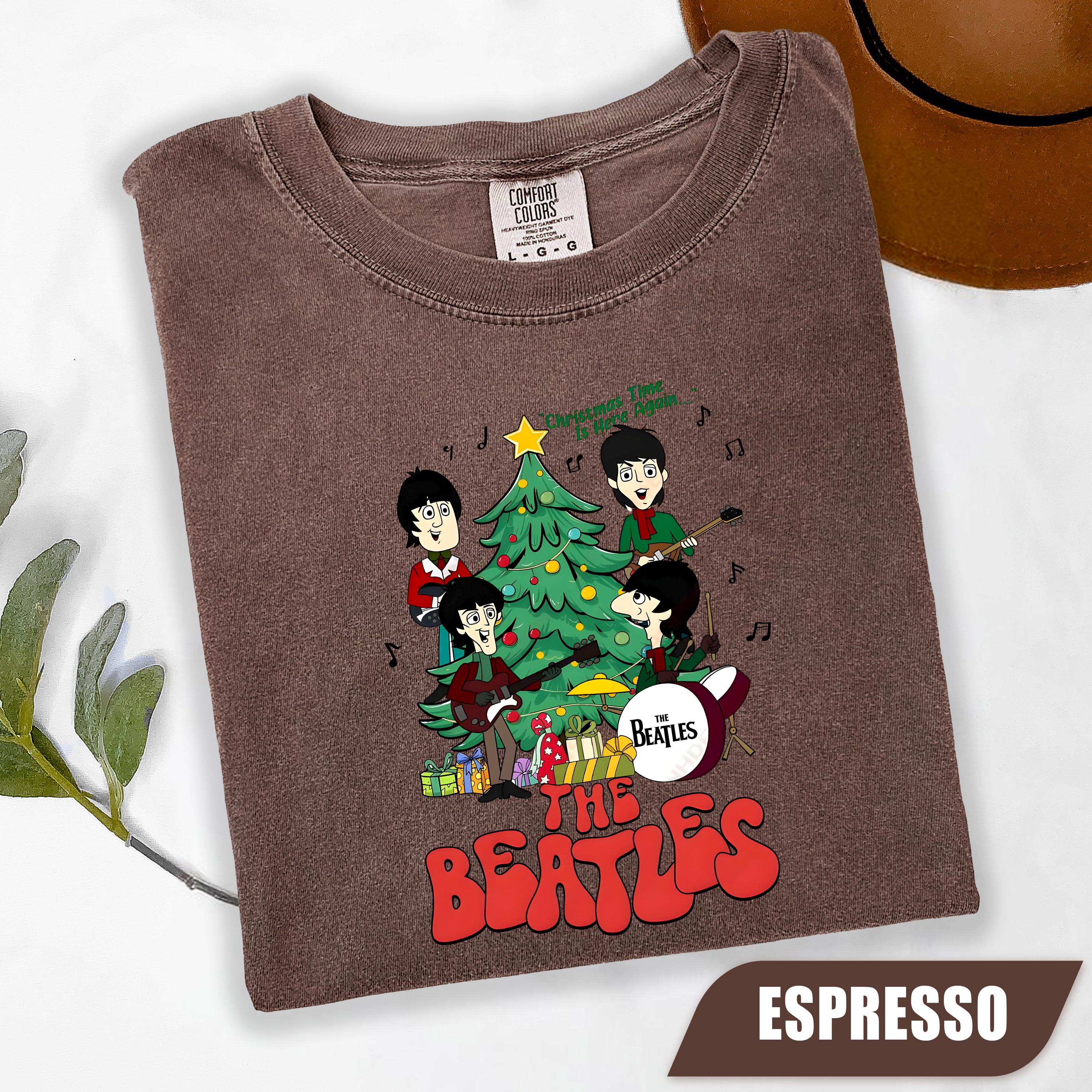 The Beatles Christmas Tree Shirt, Festive Beatles Christmas Shirt, the ...