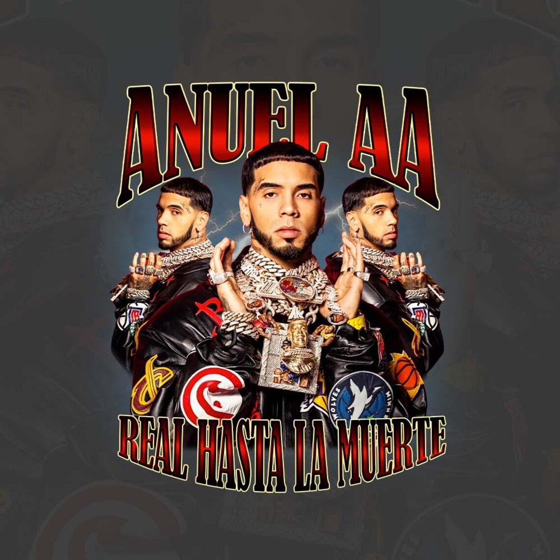 Anuel Aa Tee PNG, Shirt Design Shirts Png, Printable Design, Instant ...