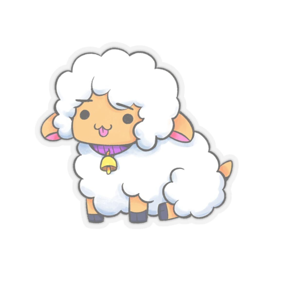 Bob the Sheep Sticker – Kawaii Chibi Sheep Vinyl Decal | Cute Pastel ...