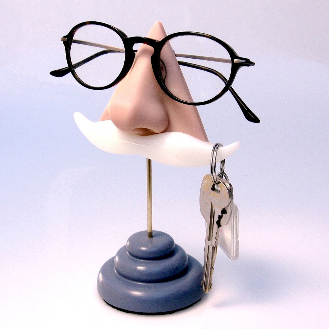 Nose Eyeglass Stand White Moustache Key Hooks Father Gift - Etsy
