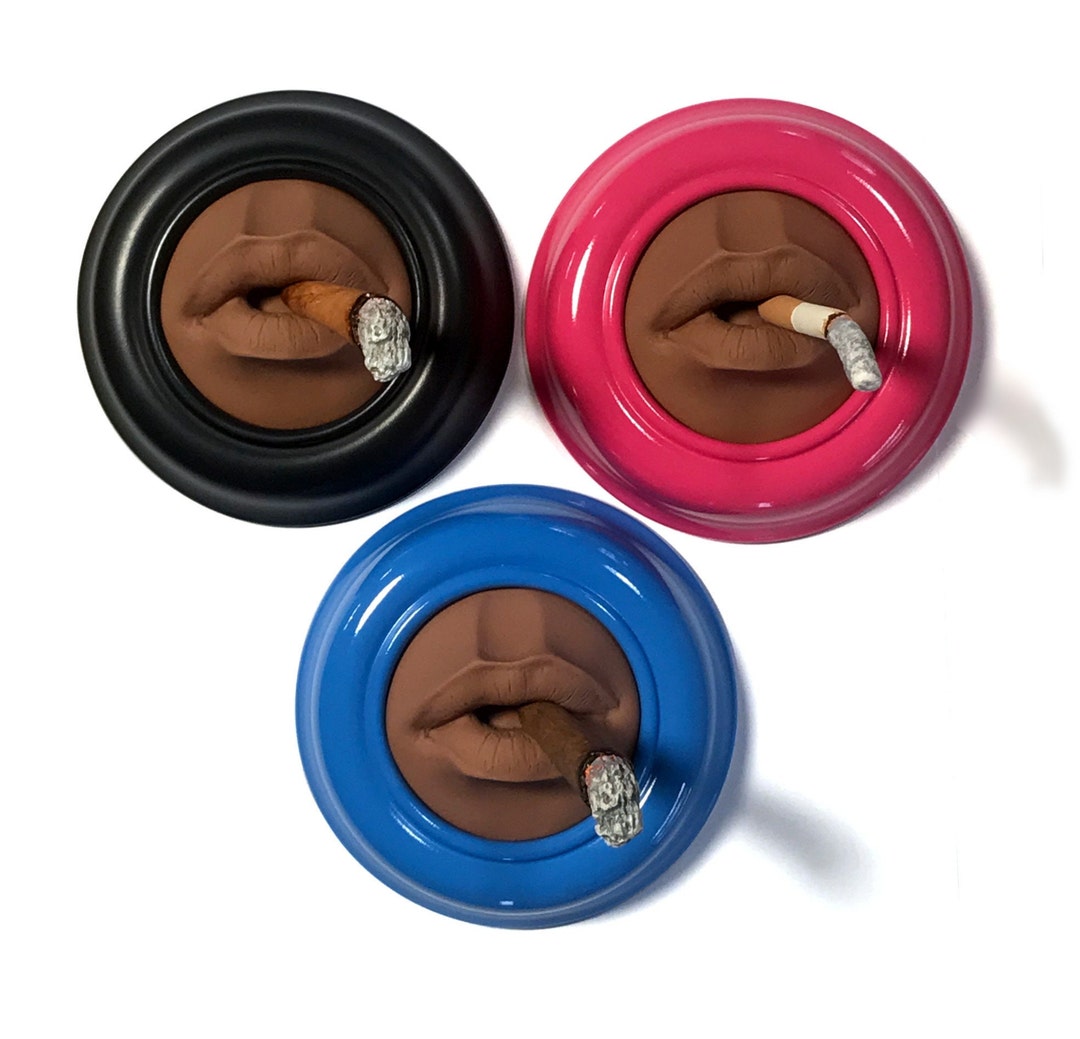 Framed Rubber Lips, Medium Skin Tone, Hand-painted Fake Smokes - Etsy