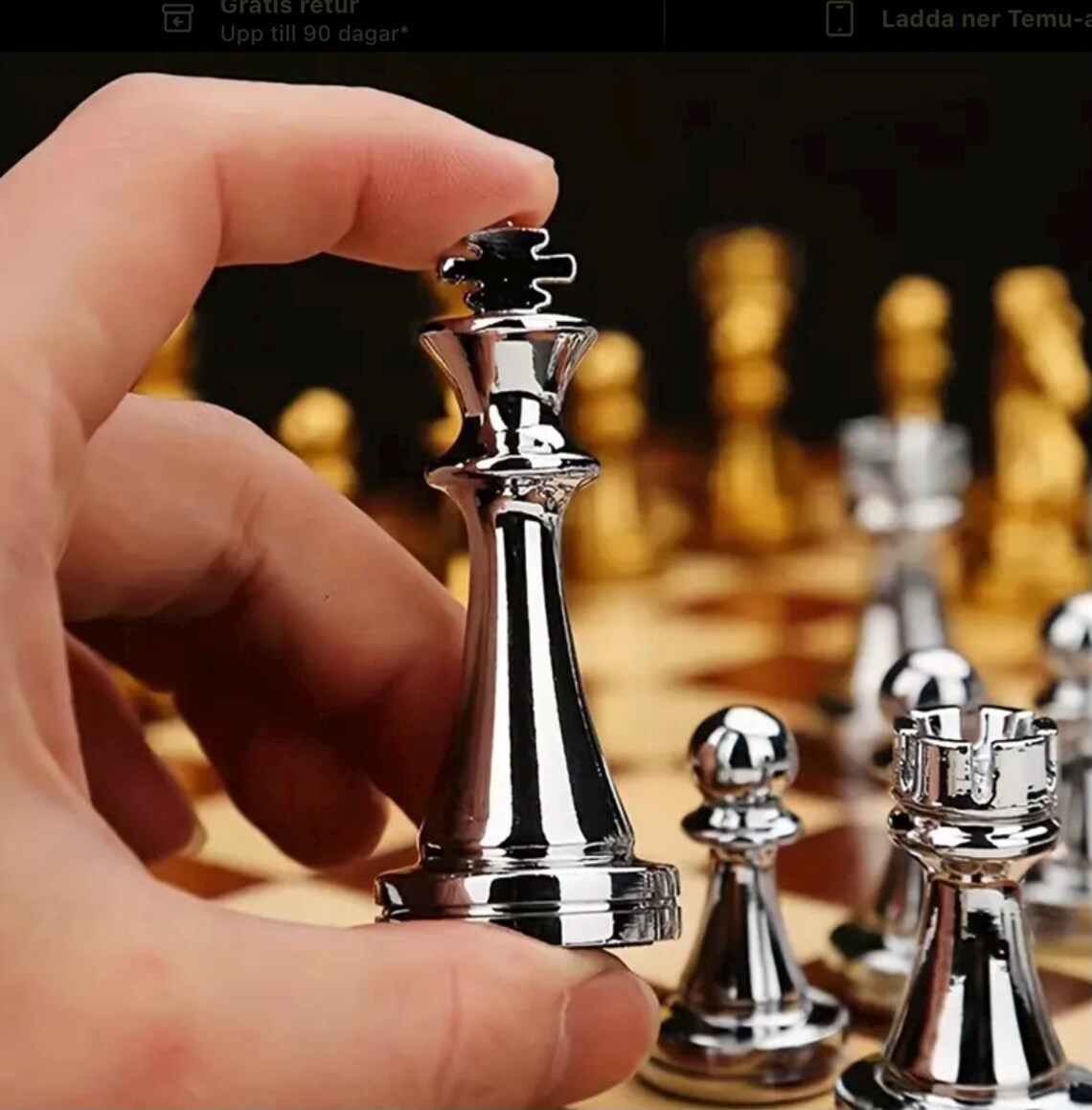 Premium Solid Wood Chess Set With Weighted Zinc Alloy Pieces ...