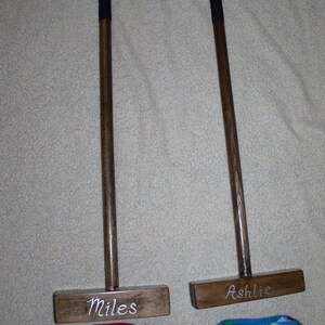 1 Custom 9" Rectangular Croquet Mallet. 8" or Shorter, by Request. - Etsy