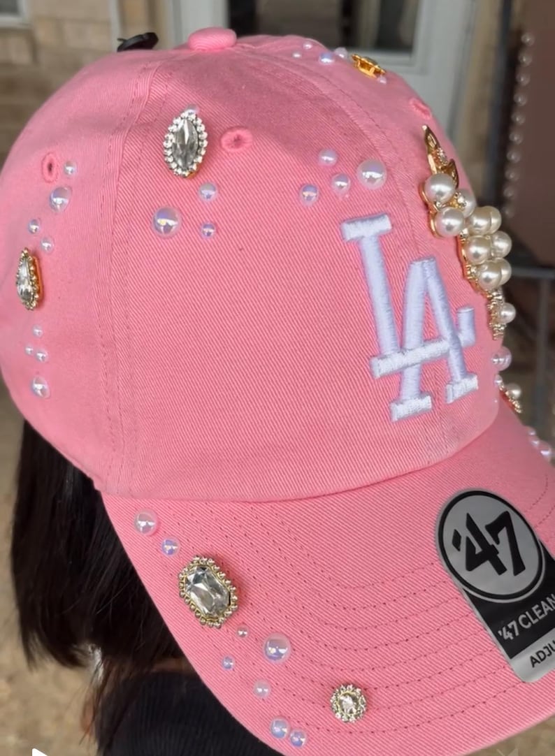 Custom Pearl Bling Baseball Cap - Etsy