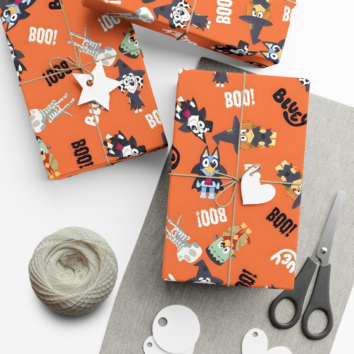 Bluey Wrapping Papers, Bluey and Friends Kids Birthday Wrapping Paper ...